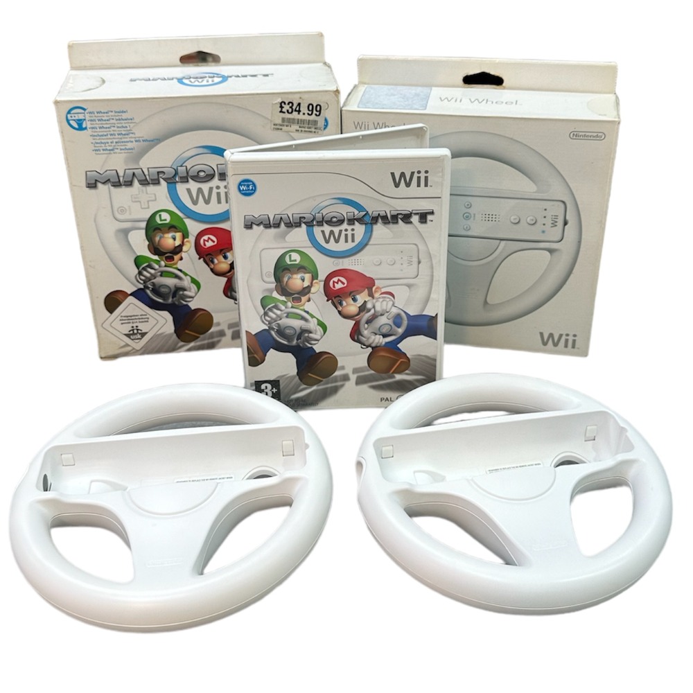 Used Nintendo MarioKart Wheels & Game - Wii - Own4Less